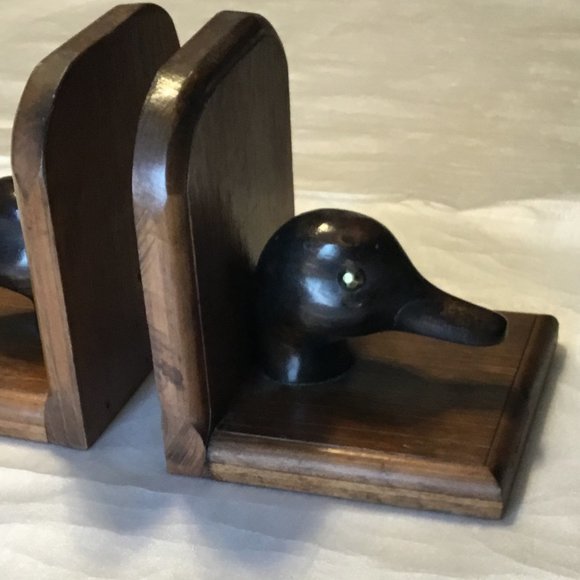 duck bookends | Office | Vintage Midcentury Modern Set Of Wooden Duck ...